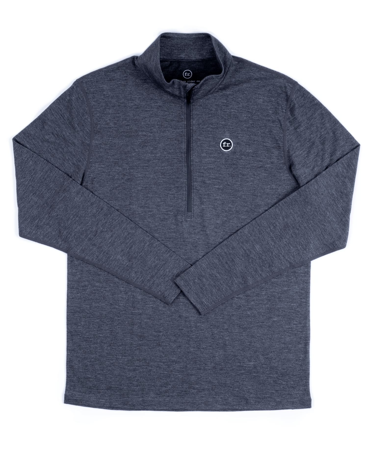 Merino Quarter Zip Dark Grey